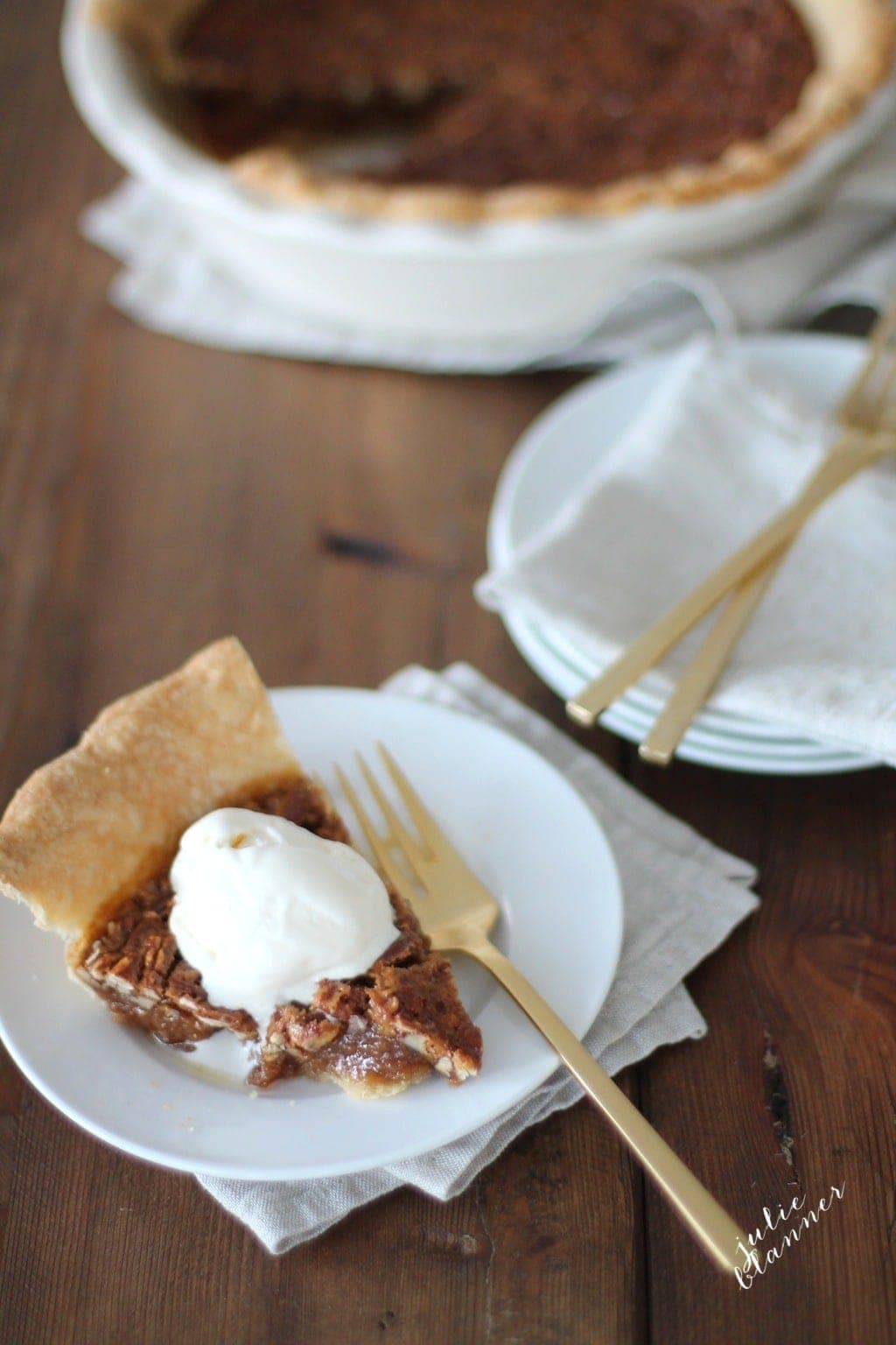 The Best Caramel Pecan Pie Recipe with Video | Julie Blanner