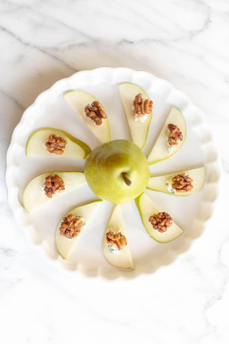 Easy Pear Appetizer A Healthy Holiday Appetizer | Julie Blanner