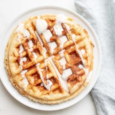Authentic Belgian Waffle Recipe for Brunch | Julie Blanner
