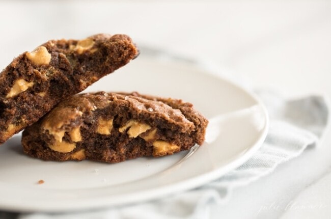 Bakery Style Peanut Butter Chocolate Cookies Recipe