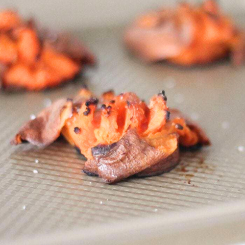 Easy Smashed Sweet Potatoes | Julie Blanner