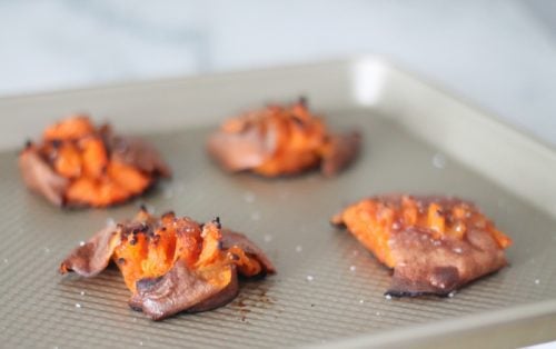Easy Smashed Sweet Potatoes with Brown Sugar | Julie Blanner