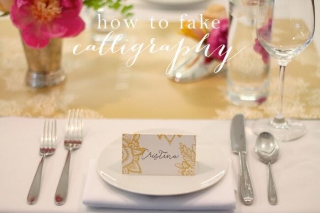 Learn How to Fake Calligraphy