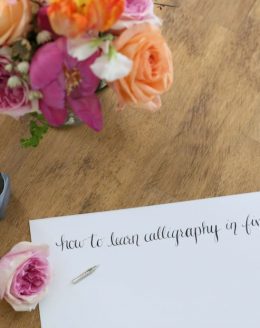 Learn Calligraphy - Practice Words