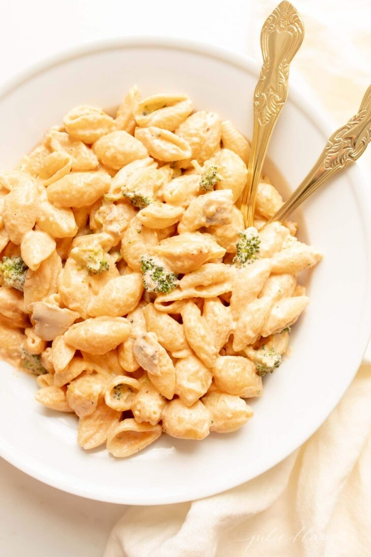 Creamy Pasta Con Broccoli | Julie Blanner