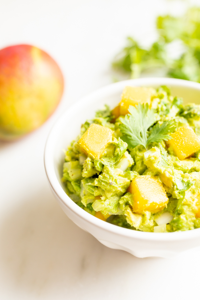 Easy Mango Guacamole | Julie Blanner