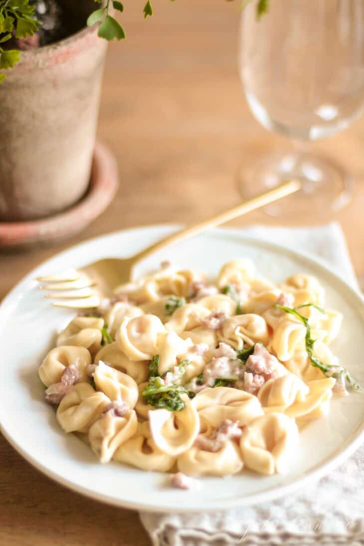 Maggiano's Tortellacci Recipe 15 Minute Dinner | Julie Blanner
