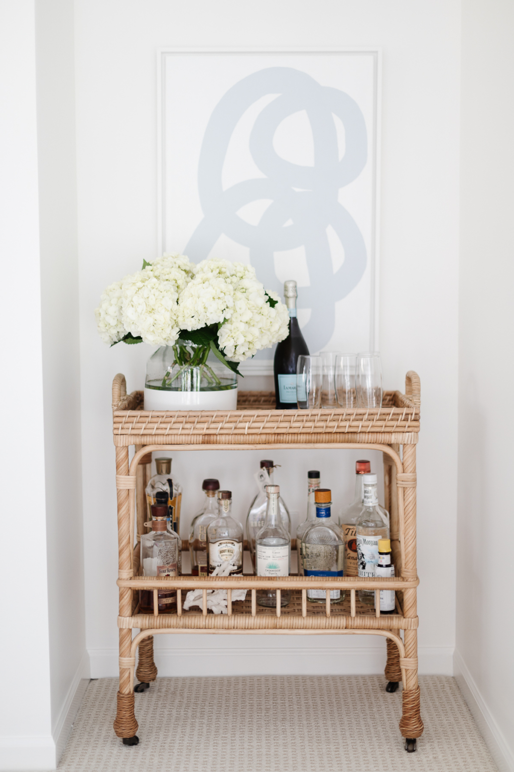 How to Style a Bar Cart for Any Season | Julie Blanner
