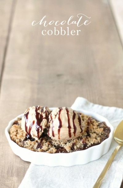 Incredibly Decadent Chocolate Cobbler - Julie Blanner