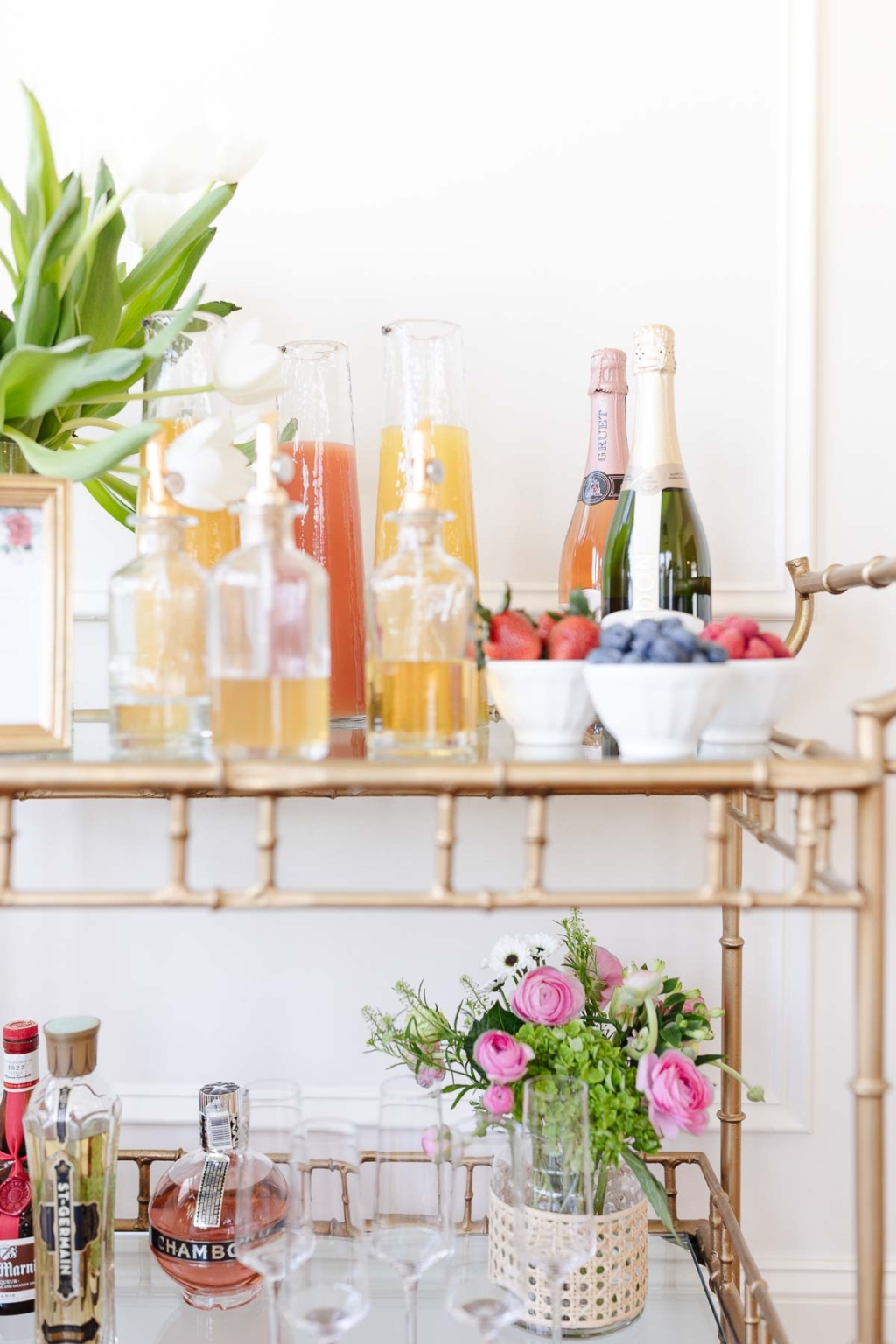 How to Style a Bar Cart for Any Season | Julie Blanner