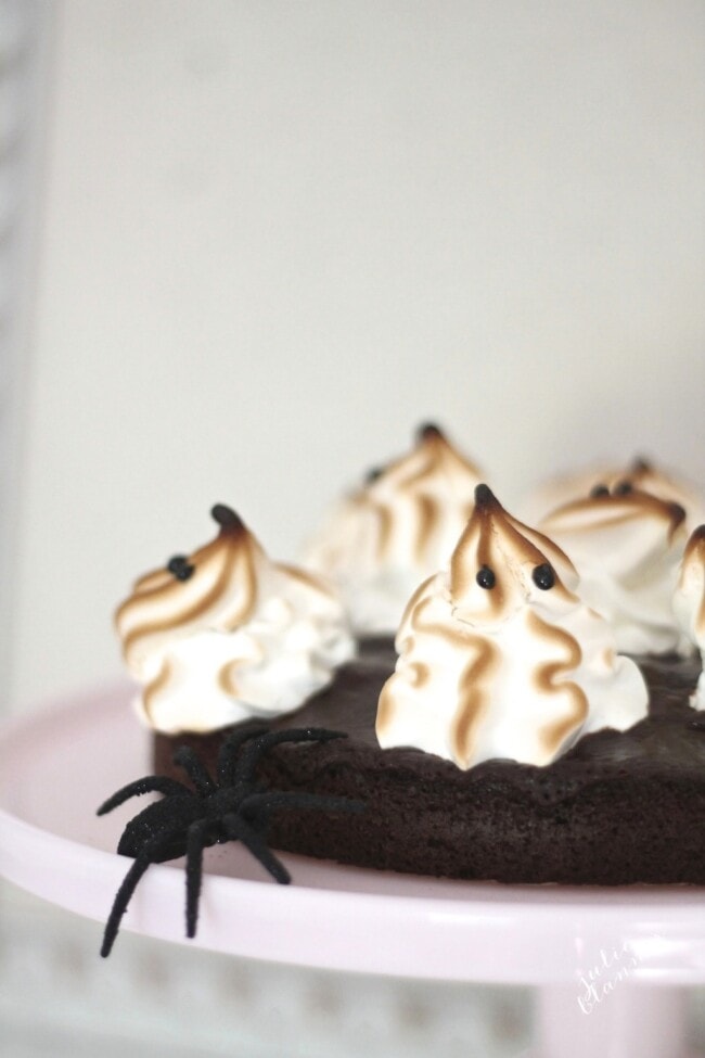 Halloween Ghost Cake | Halloween Dessert | Julie Blanner