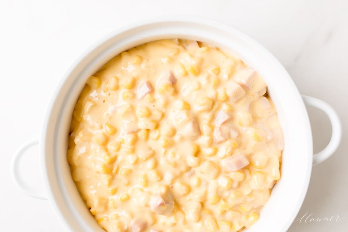 Cheesy Corn - The Best Side Dish and Dip! | Julie Blanner