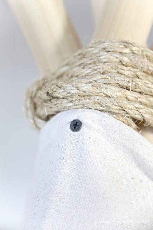 How to Make a Teepee Tent an Easy No Sew Project in less than an hour!