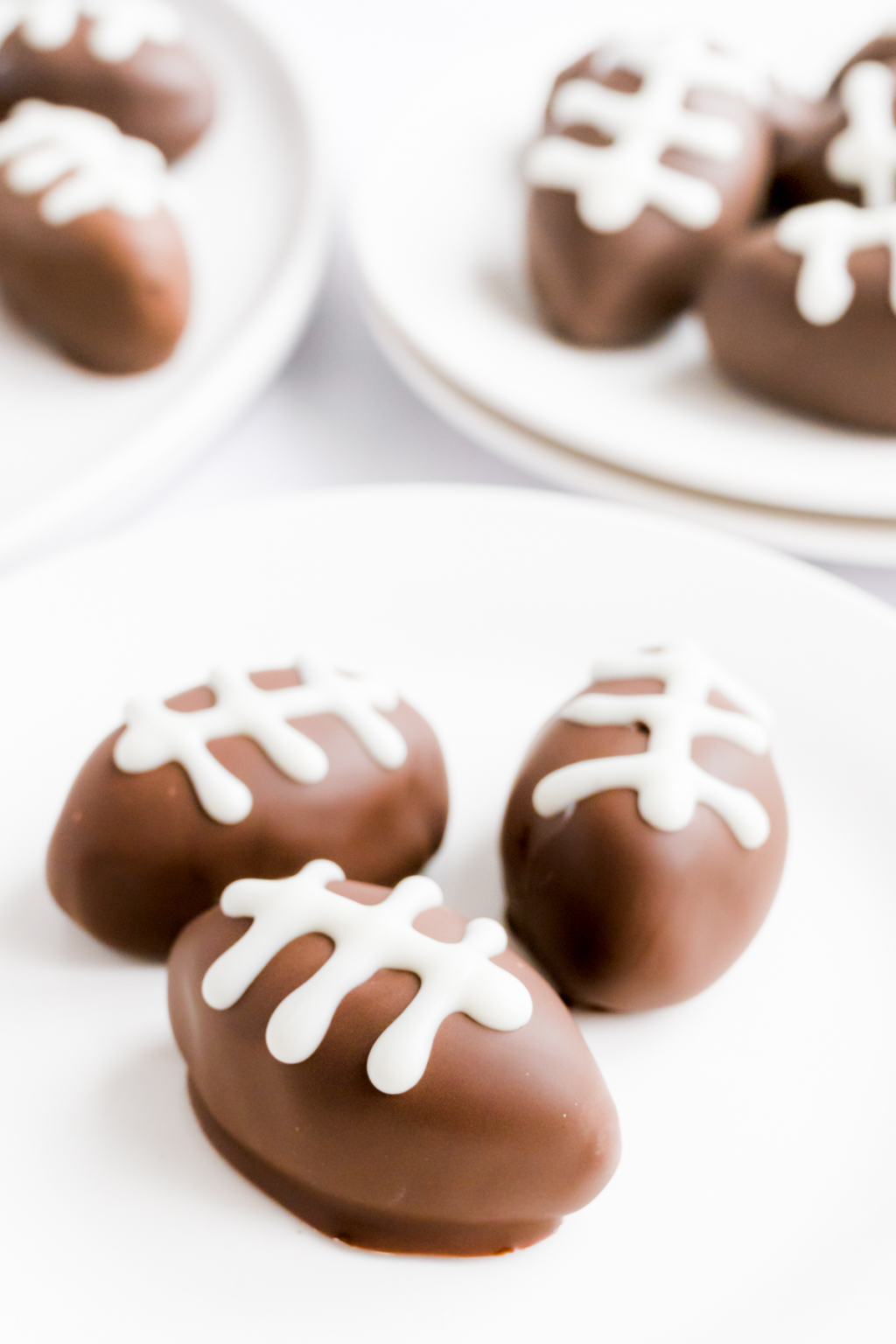 Peanut Butter Football Truffles | Julie Blanner