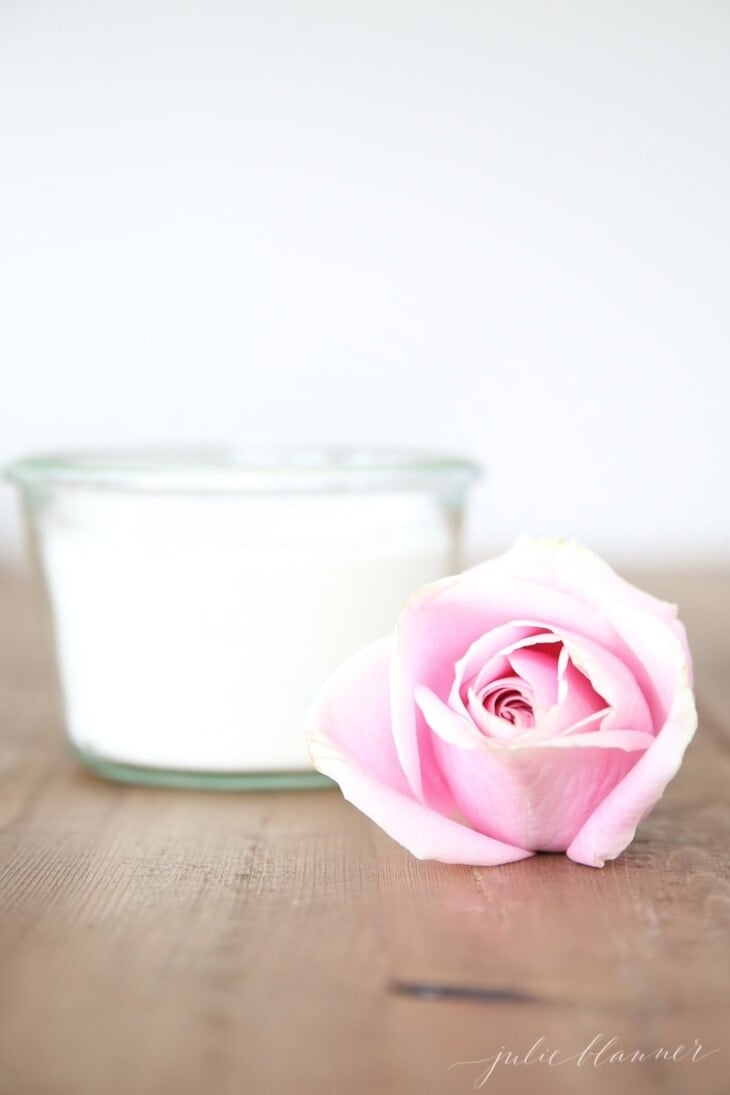 Homemade Natural Rose Milk Bath Recipe