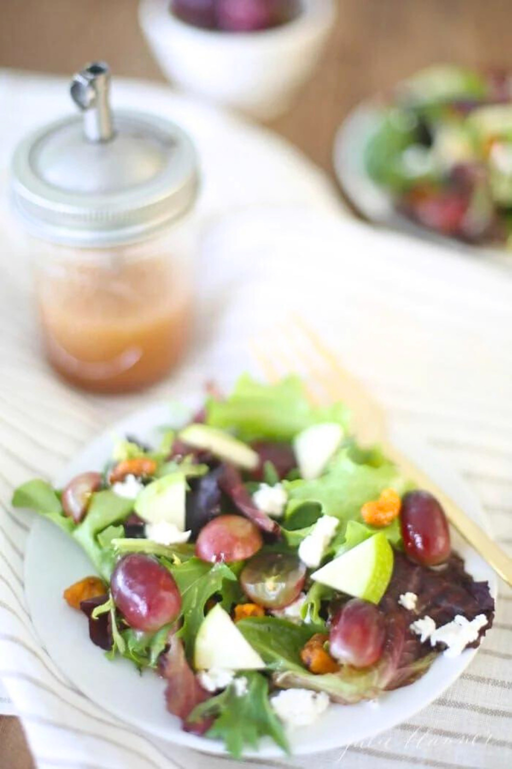 Skinny Raspberry Vinaigrette Recipe | Julie Blanner