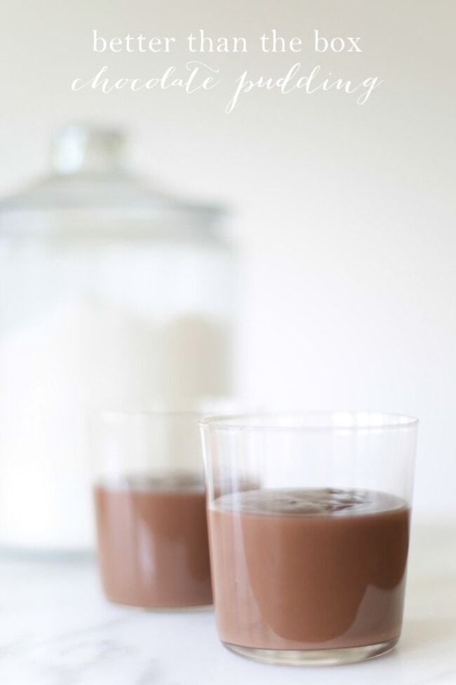 Better Than the Box Homemade Chocolate Pudding Recipe | Julie Blanner
