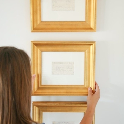 Framed Family Recipes for Kitchen Art | Julie Blanner