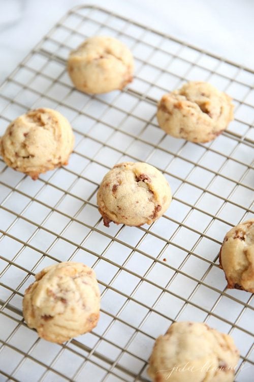 The BEST Easy Butter Toffee Cookies Recipe | Julie Blanner