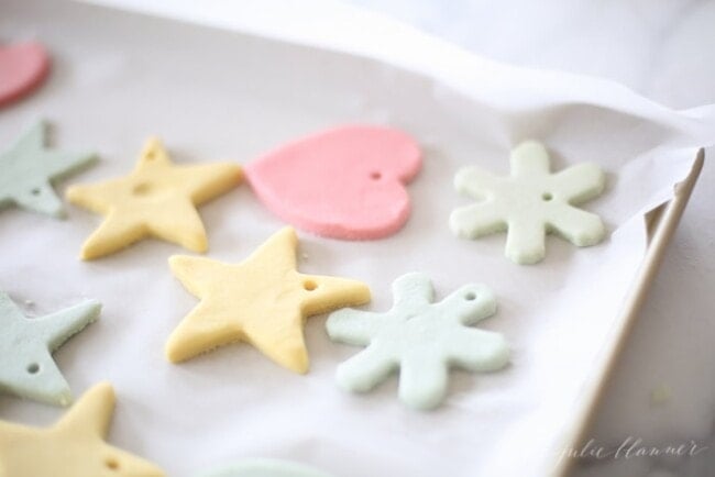 Color Salt Dough Ornaments (With Video) | Julie Blanner