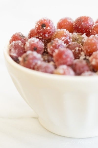 Sugared Frozen Grapes Marinated in Wine Refreshing and Light Snack