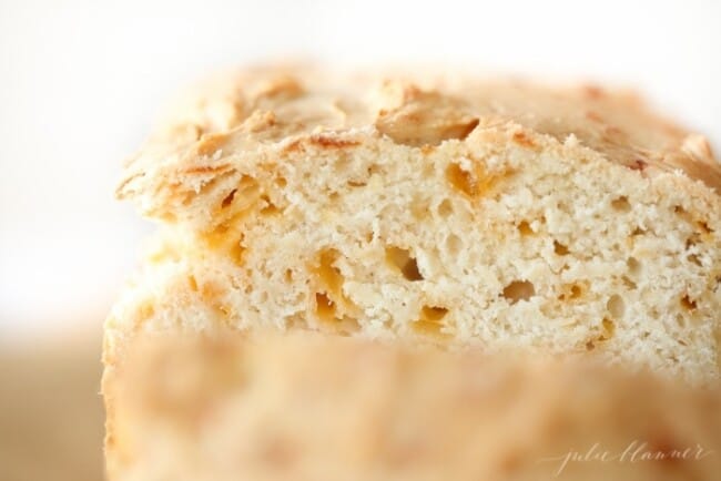 Easy Cheddar Beer Bread Recipe | Julie Blanner