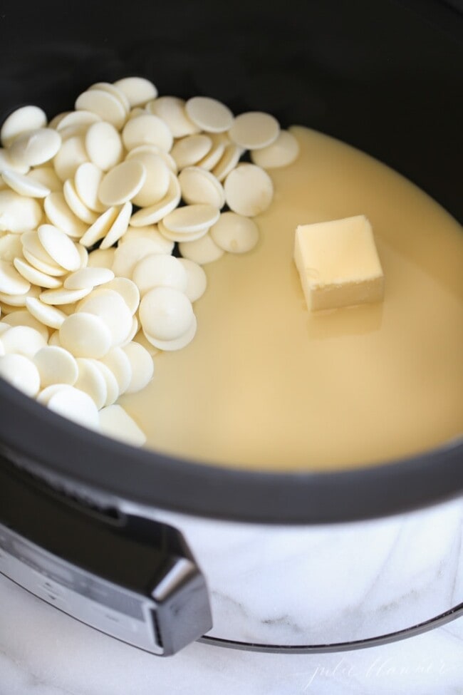 White Chocolate Fudge in a Slow Cooker | Julie Blanner