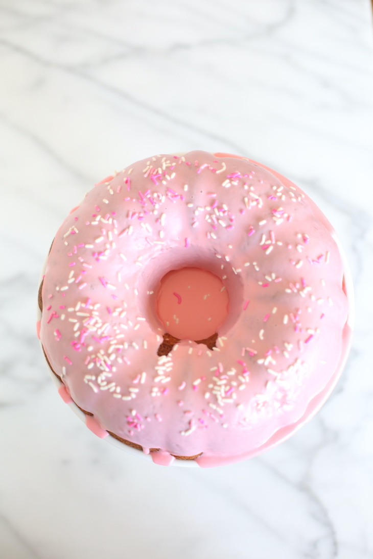 Donut Cake (with Pink Frosting) | Julie Blanner