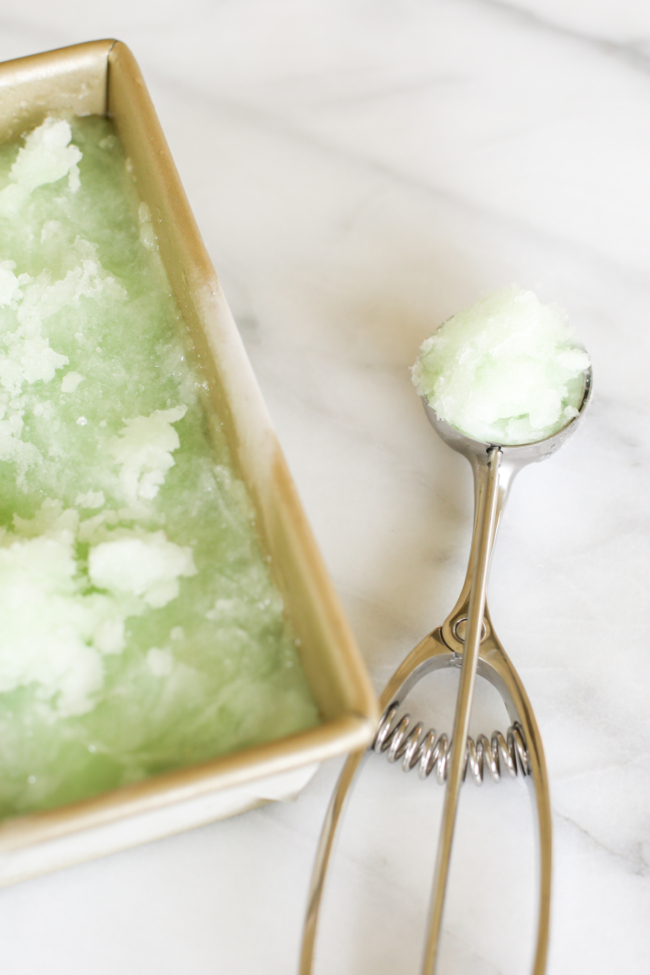 3 Ingredient Lime Sorbet | Julie Blanner