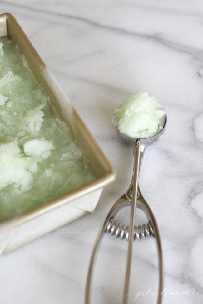 Light and Refreshing Lime Sorbet | Julie Blanner