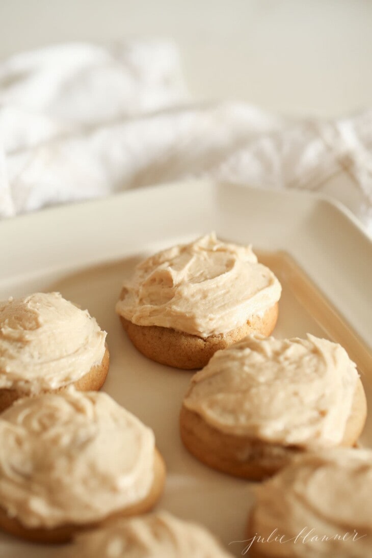 Frosted Apple Butter Sugar Cookies