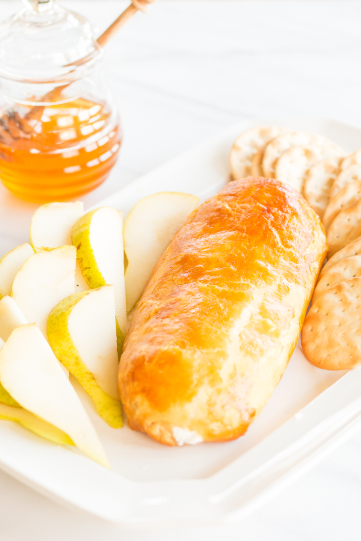 Easy Baked Goat Cheese and Honey Appetizer | Julie Blanner