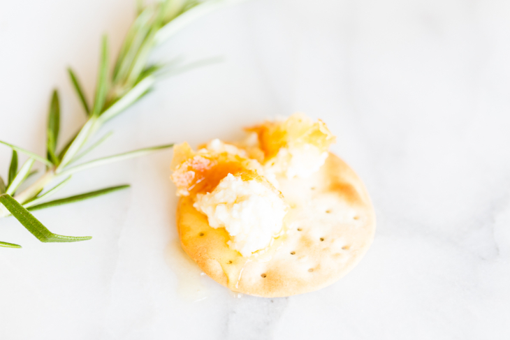 Easy Baked Goat Cheese and Honey Appetizer | Julie Blanner