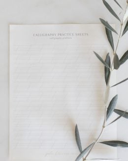 Learn Calligraphy - Practice Words