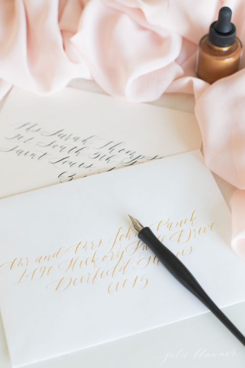 How to Use a Calligraphy Pen | Julie Blanner