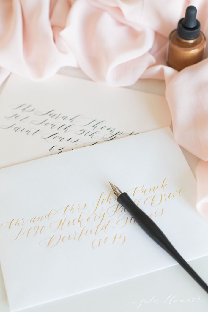 How to Use a Calligraphy Pen | Julie Blanner