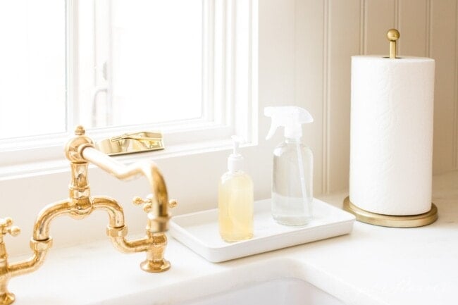 Easy + Inexpensive Homemade Marble Cleaner | Julie Blanner