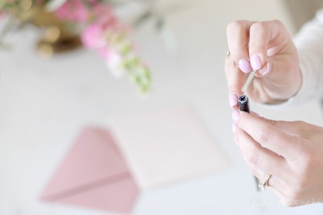 How to Use a Calligraphy Pen | Julie Blanner