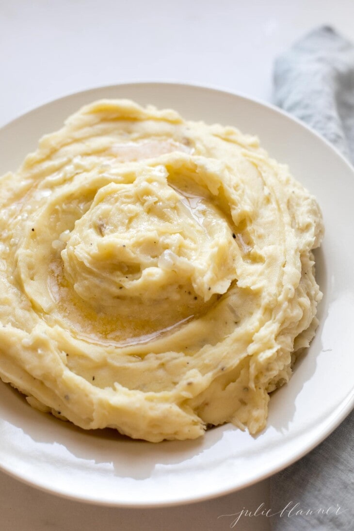 Caramelized Shallot Mashed Potatoes | Julie Blanner