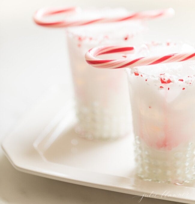 Merry Mint Peppermint Schnapps Cocktail | Julie Blanner