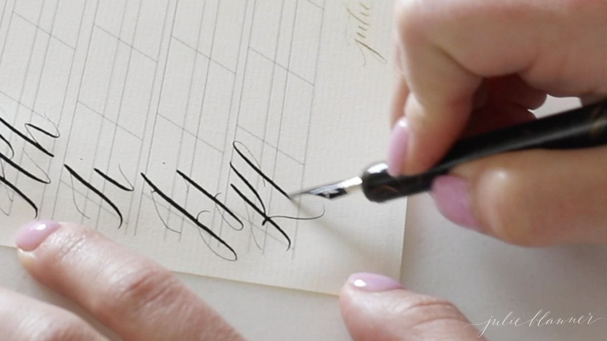 Calligraphy Letters | Modern Calligraphy Alphabet - Julie Blanner