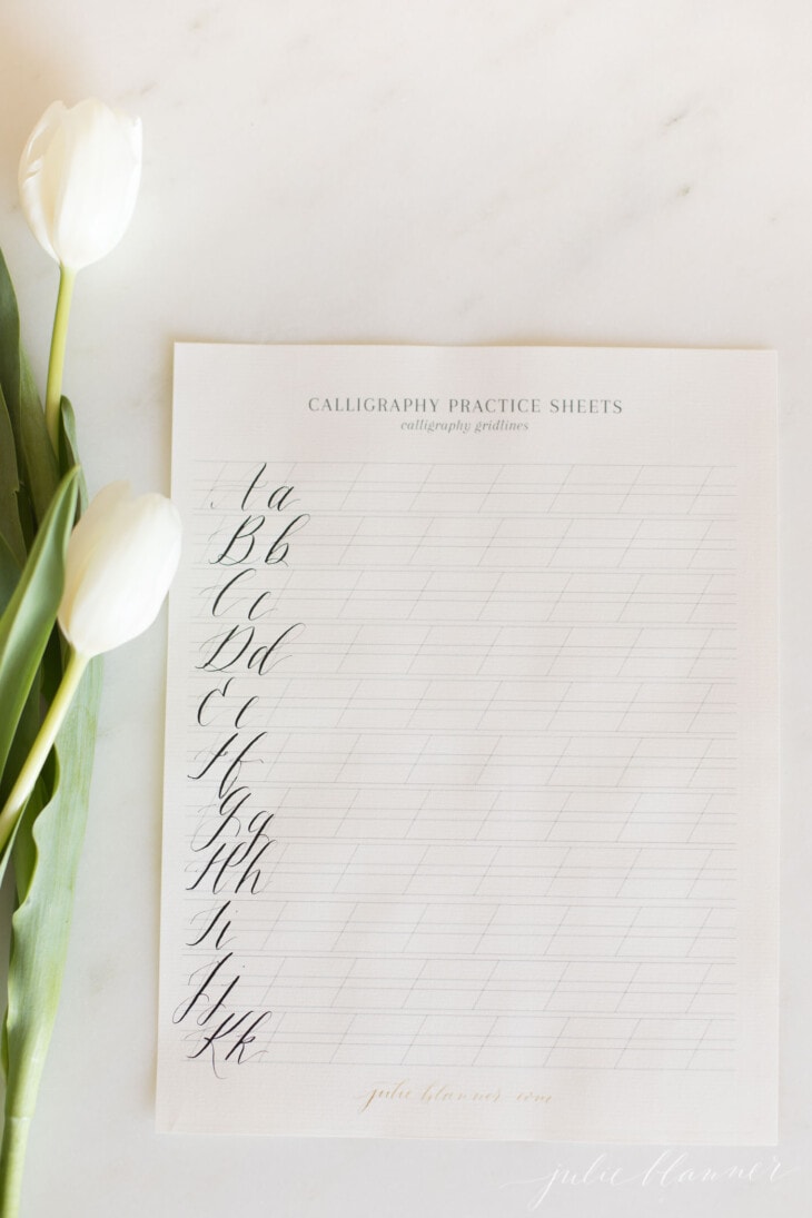 Calligraphy Letters | Modern Calligraphy Alphabet - Julie Blanner