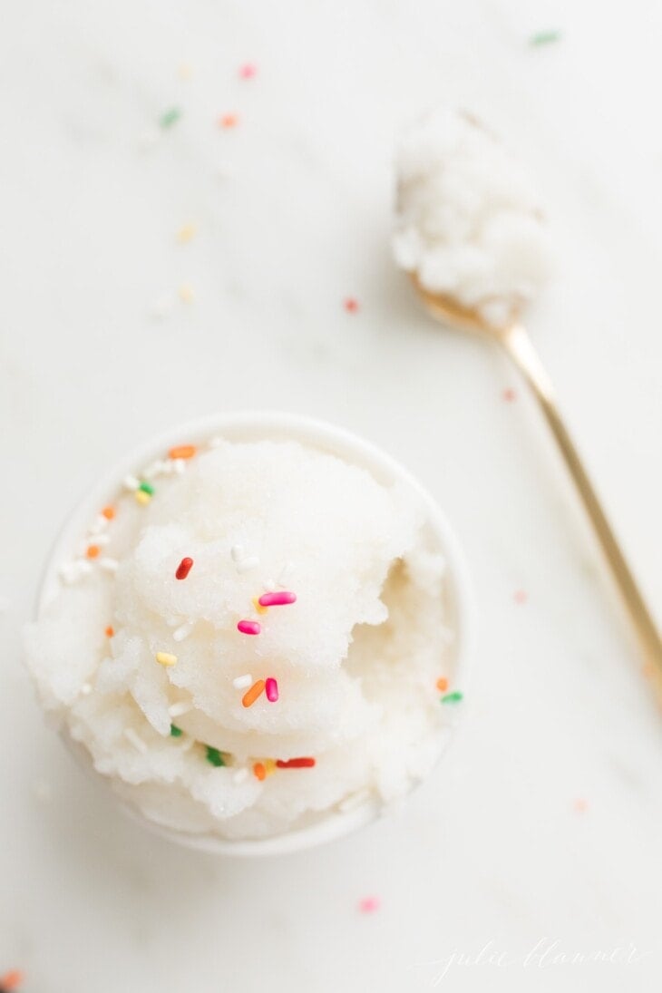 Easy Creamy Snow Ice Cream | Julie Blanner