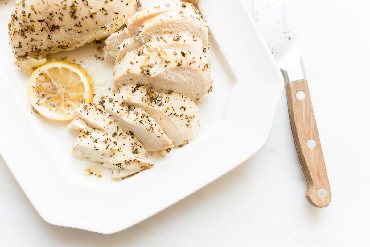 Light and Juicy Lemon Chicken | Julie Blanner