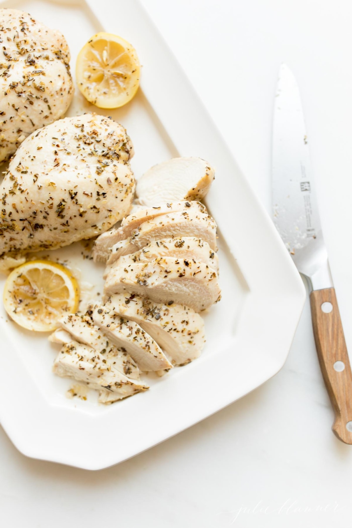 Light and Juicy Lemon Chicken | Julie Blanner