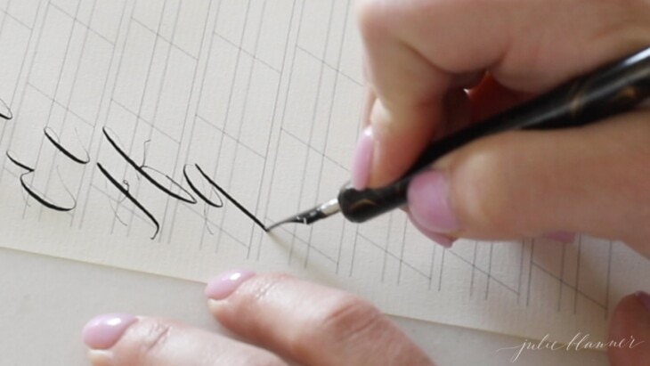 Calligraphy Letters | Modern Calligraphy Alphabet - Julie Blanner