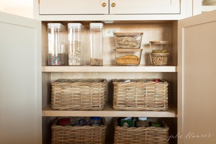 Kitchen Pantry (How to Organize Your Pantry Cabinet) | Julie Blanner