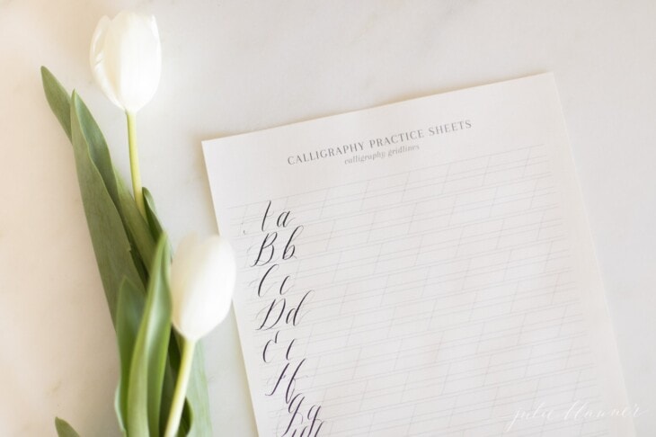 Calligraphy Letters | Modern Calligraphy Alphabet - Julie Blanner