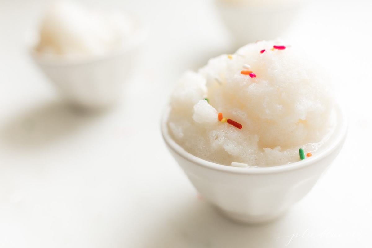 Easy Creamy Snow Ice Cream | Julie Blanner