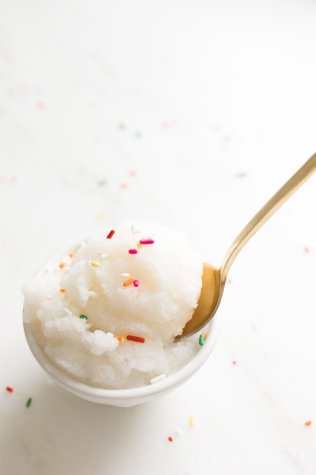 Easy Creamy Snow Ice Cream | Julie Blanner